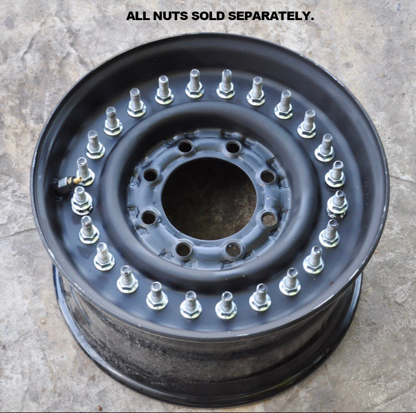 Wheel 2-Piece Rim Used 24 Bolt 16.5” 8 Lug for Military Humvee ...