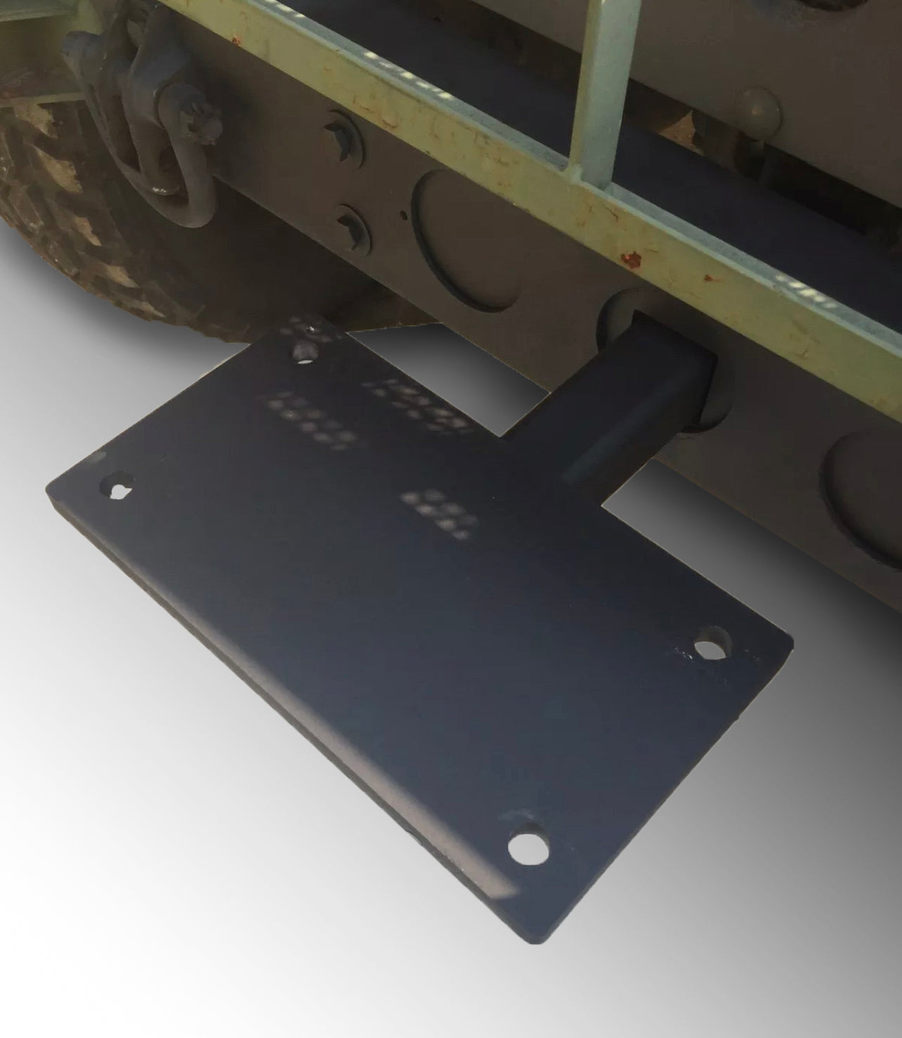 Quick Winch Mount Plate Class 3 Receiver Style fits Humvee M998 M1038 ...