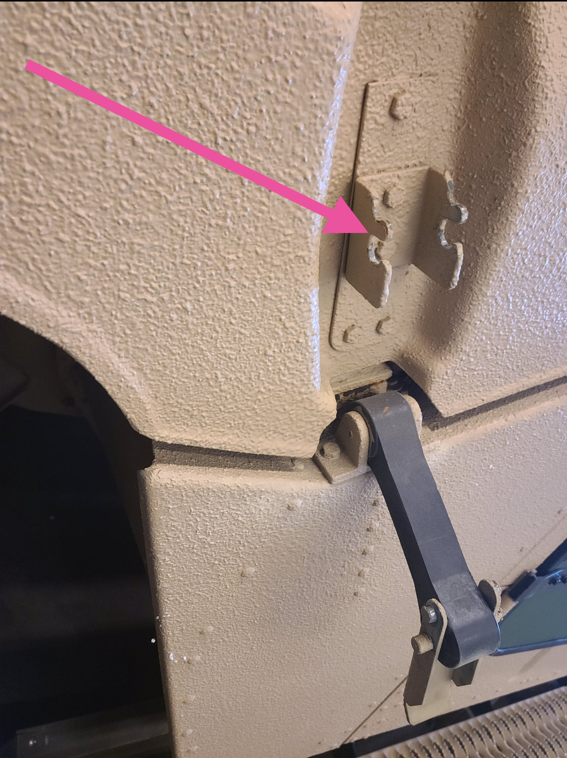 Hood Latch Side Catch fits all Military Humvee – Federal Military Parts ...