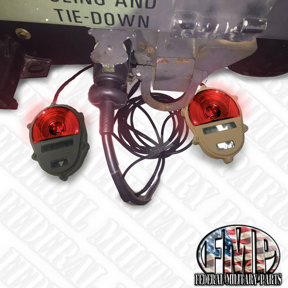 24v Tail Light Kit Civilian Trailer fits Military Humvee M998 Plug and ...