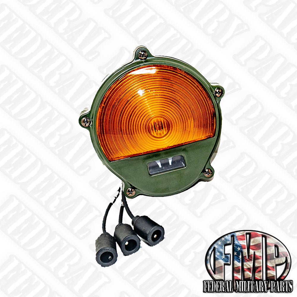 Front Turn Signal Light Assembly Green and Amber 24V Military Humvee A ...