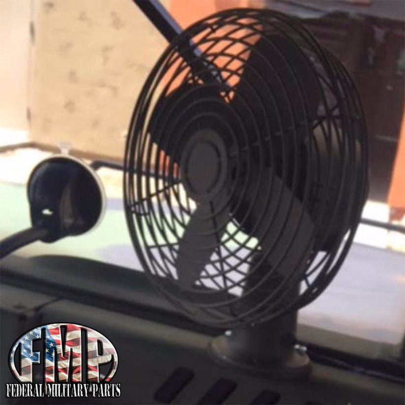 Cab / Windshield Defrost / Cooling Fan Black - for use with Military T ...