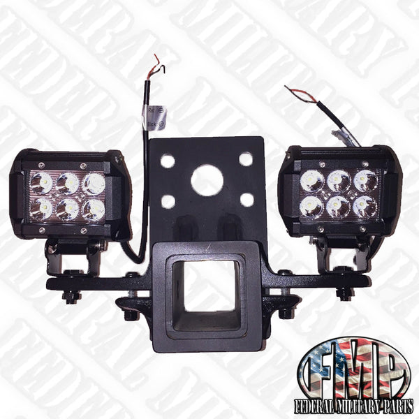 Dual LED Backup Lights + Bracket / fits Humvee HMMWV /H1 /M998 ...