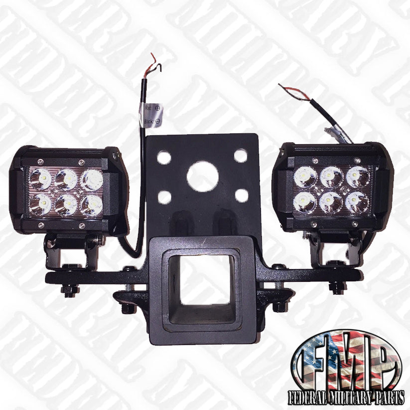 Dual LED Backup Lights + Bracket / fits Humvee HMMWV /H1 /M998 ...