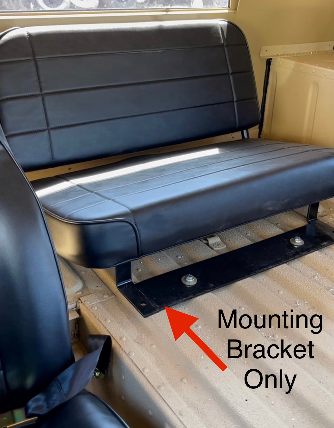 Mounting Bracket Only for Rear Center Seat for Military Humvee Afterma ...