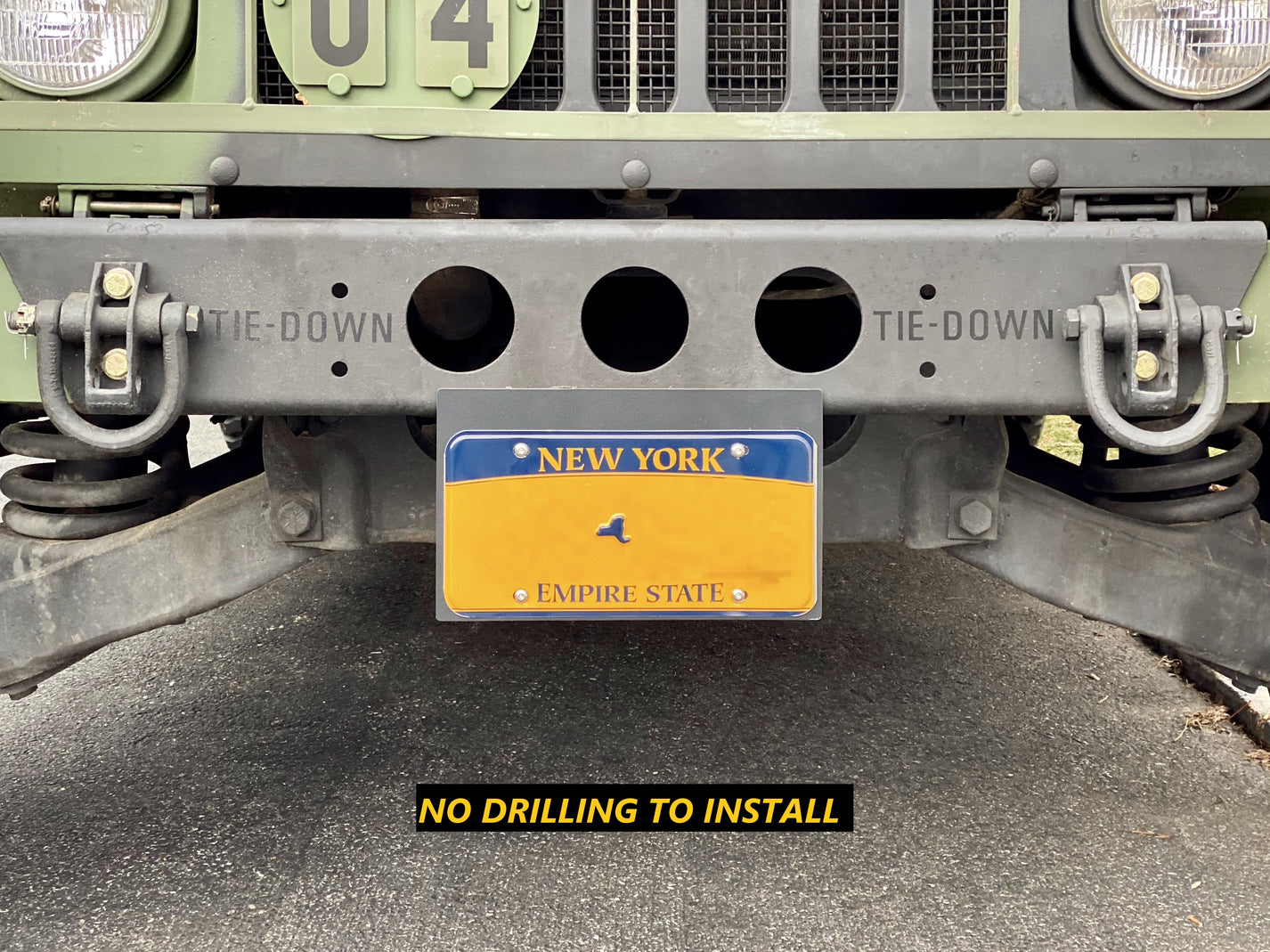 Front License Plate Holder Bracket fits Humvee M998 Hmmwv Hummer H1 M1 ...