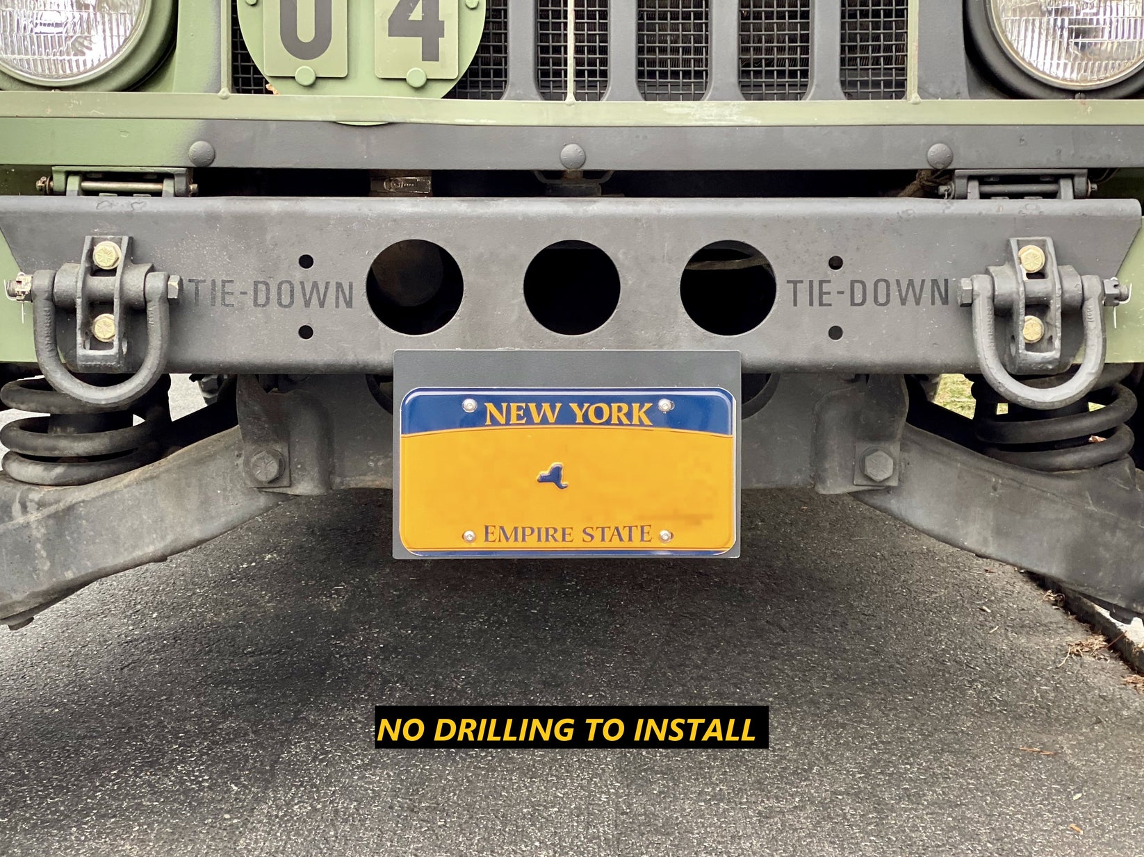 Front License Plate Holder Bracket fits Humvee M998 Hmmwv Hummer H1 M1 ...
