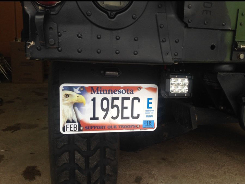 Prewired Rear License Plate Bracket Frame Light Pj No Drill Install fi ...