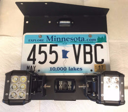 PREMIUM PLUG AND PLAY HUMVEE REAR LICENSE PLATE HOLDER BRACKET FRAME ...