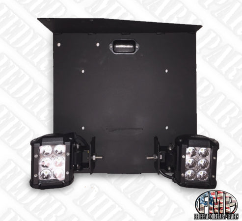 Humvee Rear License Plate Holder Bracket Frame - PJ - No Drilling To I ...